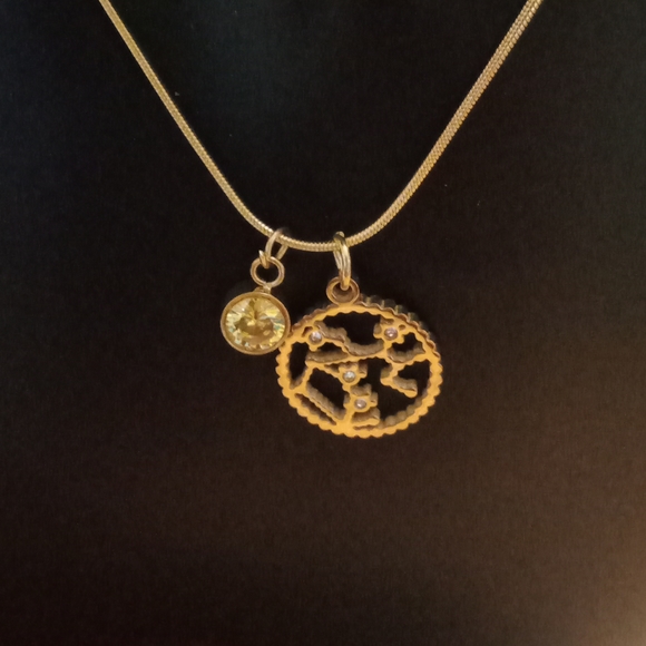 Jewelry | Constellation And Birth Stone Necklace 18k Gold Plated ...